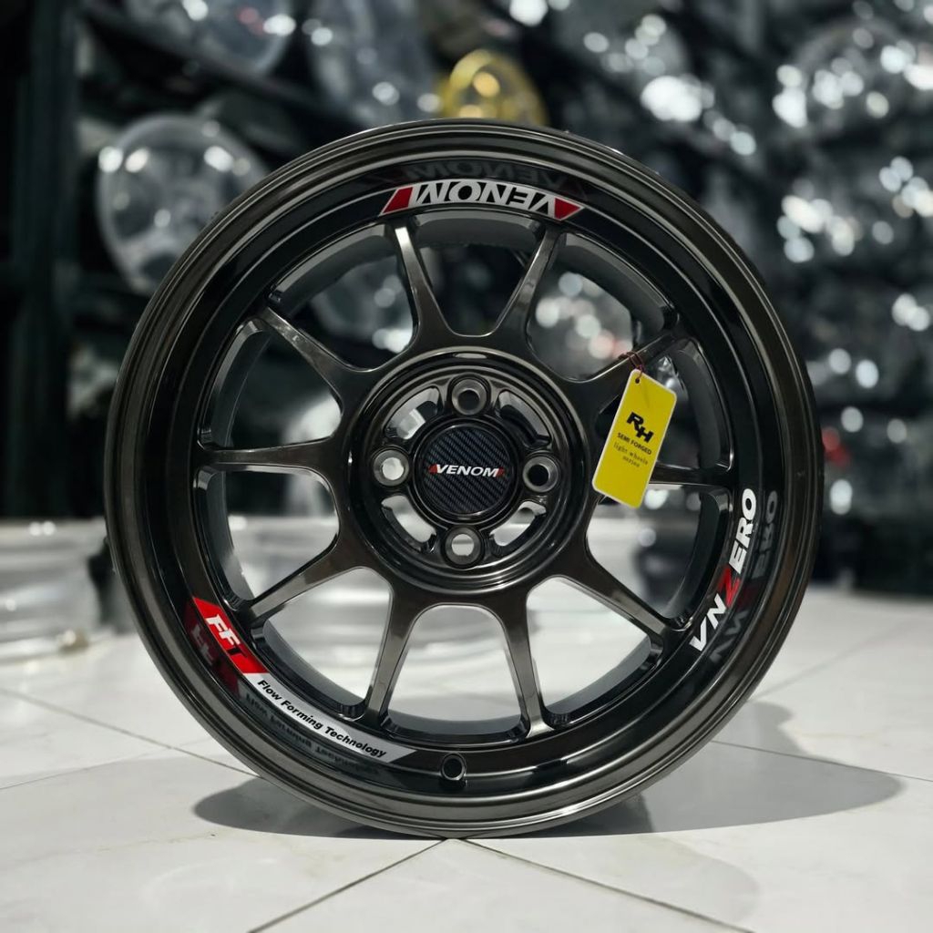 Jual velg racing mobil r16 VENOM FLOW FORMING LEBAR 7 ET 40 velg ring 16 cocok untuk mobil mobil ...