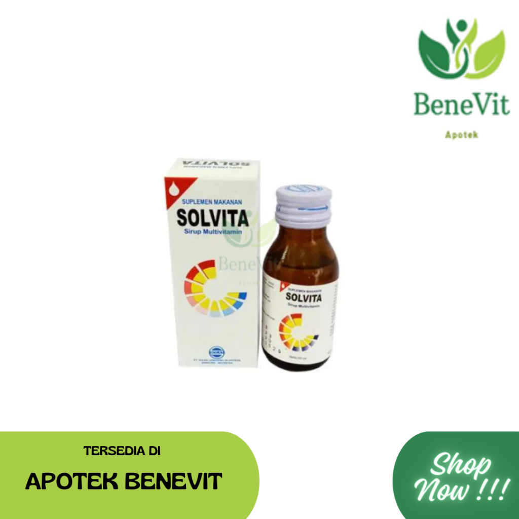 Jual SOLVITA SYRUP MULTIVITAMIN 60ml | Shopee Indonesia