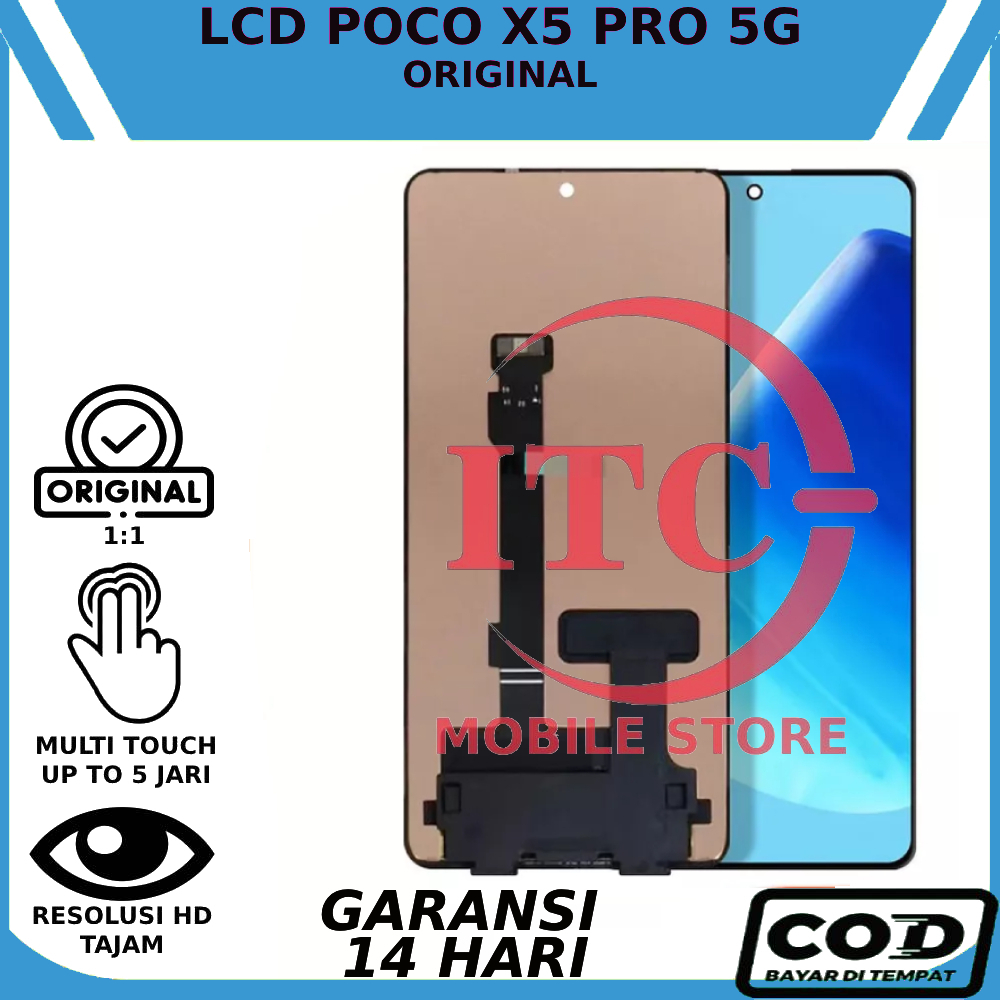 Jual LCD TOUCHSCREEN POCO X5 PRO (5G) ORIGINAL FULLSET GARANSI GRATIS ...