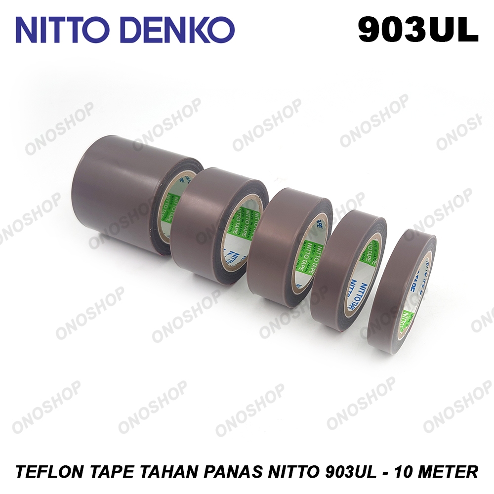 Jual Teflon Tape Tahan Panas NITTO 903UL - 10 mm - 10 Meter | Shopee ...
