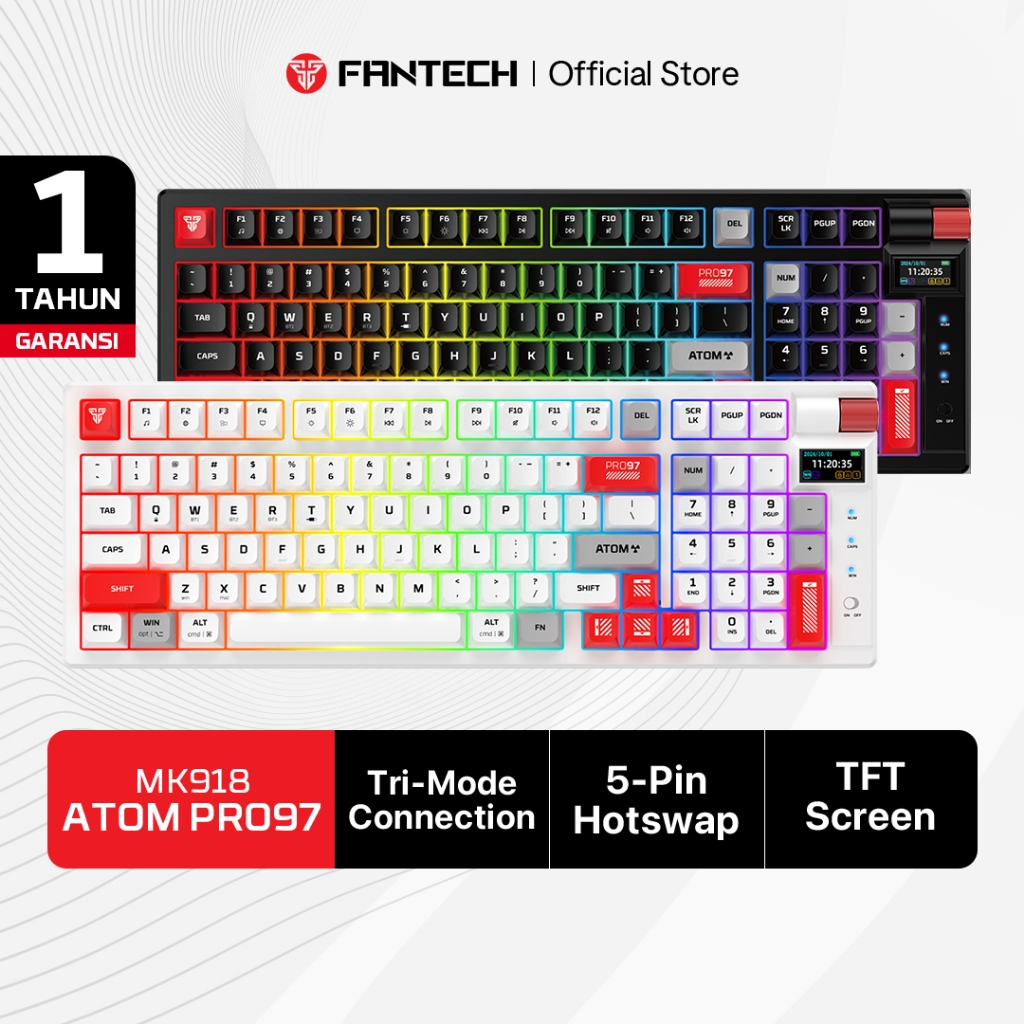 Jual Fantech ATOM PRO SERIES Wireless Keyboard Mechanical Gaming ...