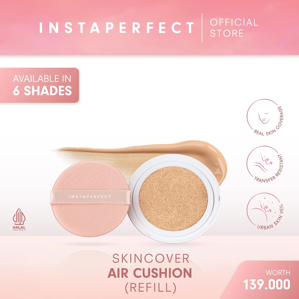 Jual Instaperfect Refill Skincover Air Cushion all skin 11 g | Shopee ...