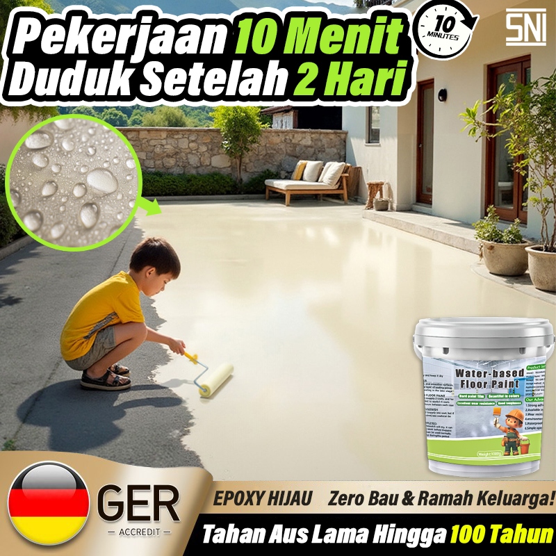 Jual 【Self-Leveling Pro】Lantai Kilap Anti Noda Cat Lantai 1000g Tahan ...