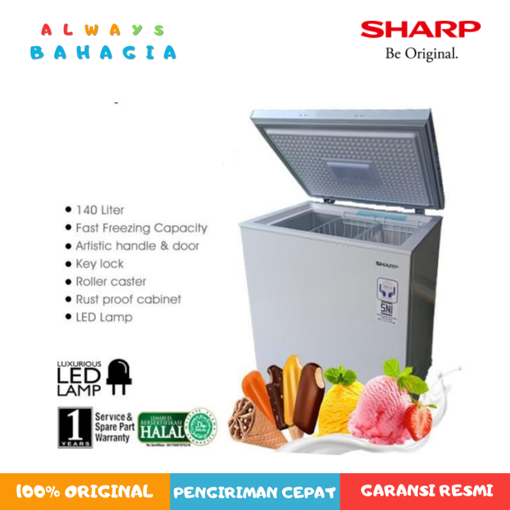 Jual Sharp FRV 150X / FRV150X 140 Liter Chest Freezer | Shopee Indonesia