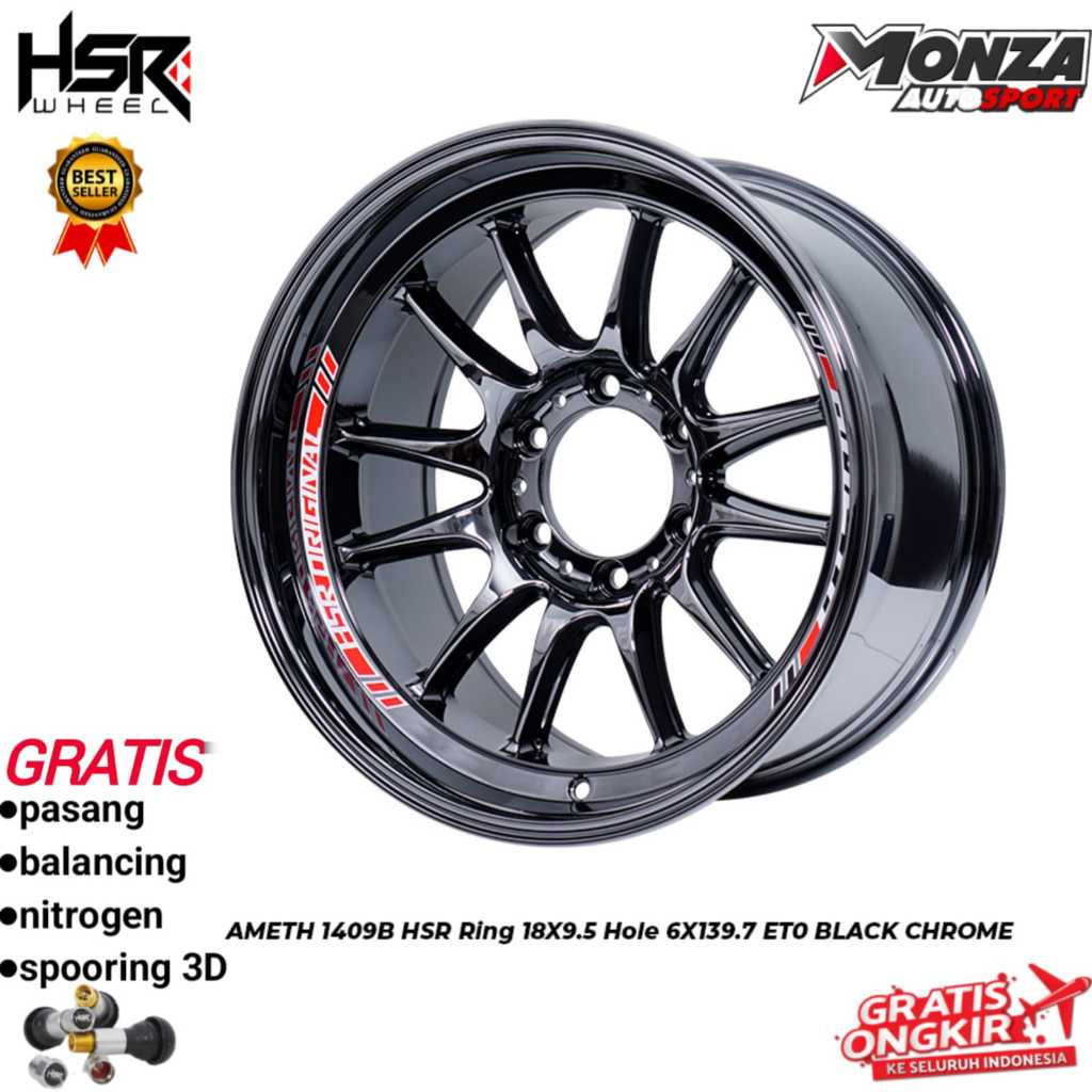 Jual Velg mobil variasi venom Hsr ameth R18 untuk pajero,fortuner ...
