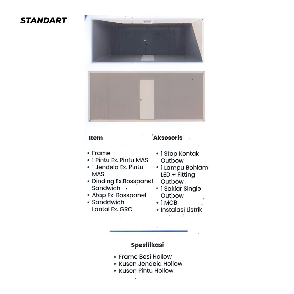 Jual Folding Container Office/Mess/House/Portacamp - Knockdown - Standart | Shopee Indonesia