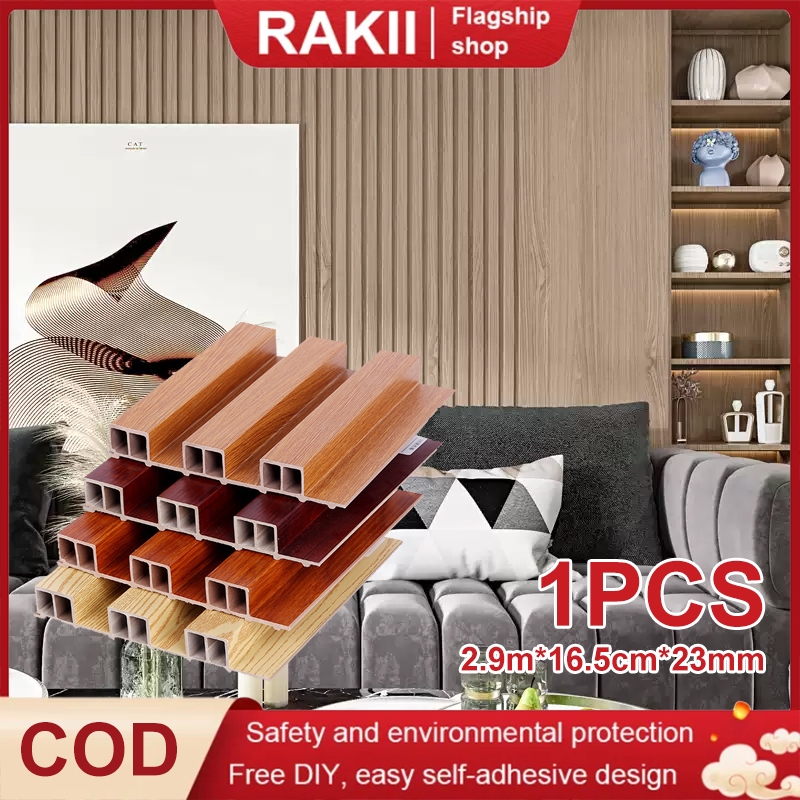 Jual Wood WPC Wall panel 2.9Meter*16Cm Dekorasi Dinding Anti Rayap Dan Anti Air WPC Aestetic ...