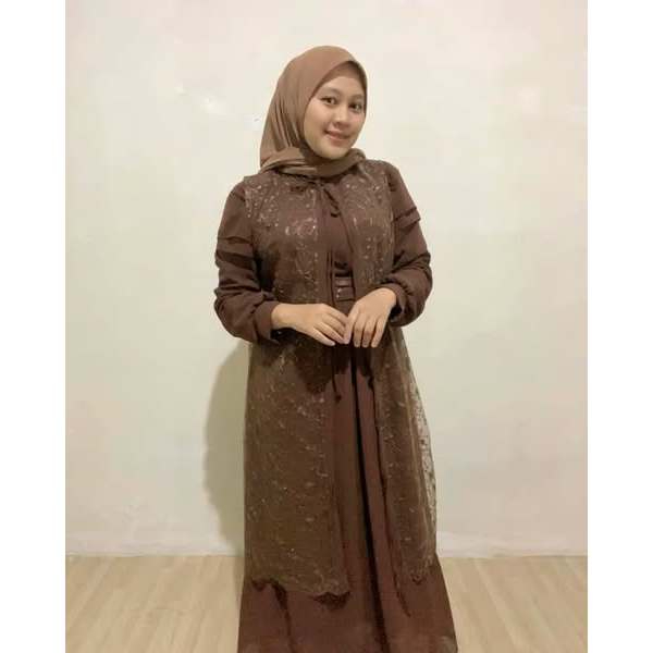 Jual Gamis Dress Lebaran 2025 Model Baru l Nashita Dress 2025 Gamis ...