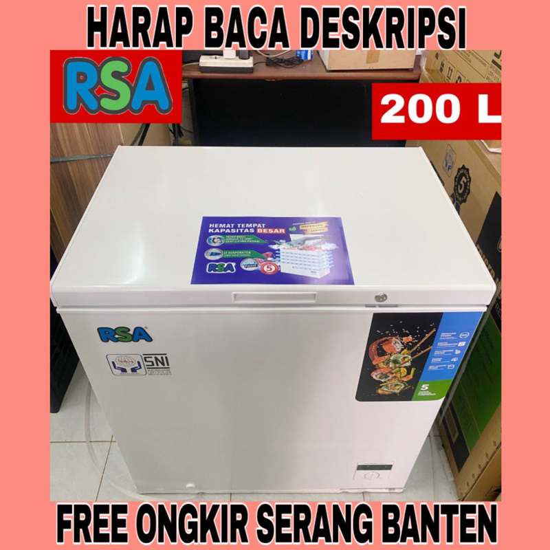 Jual Chest Freezer RSA 200L CF-210 / Freezer Daging 200 Liter (FREE ...