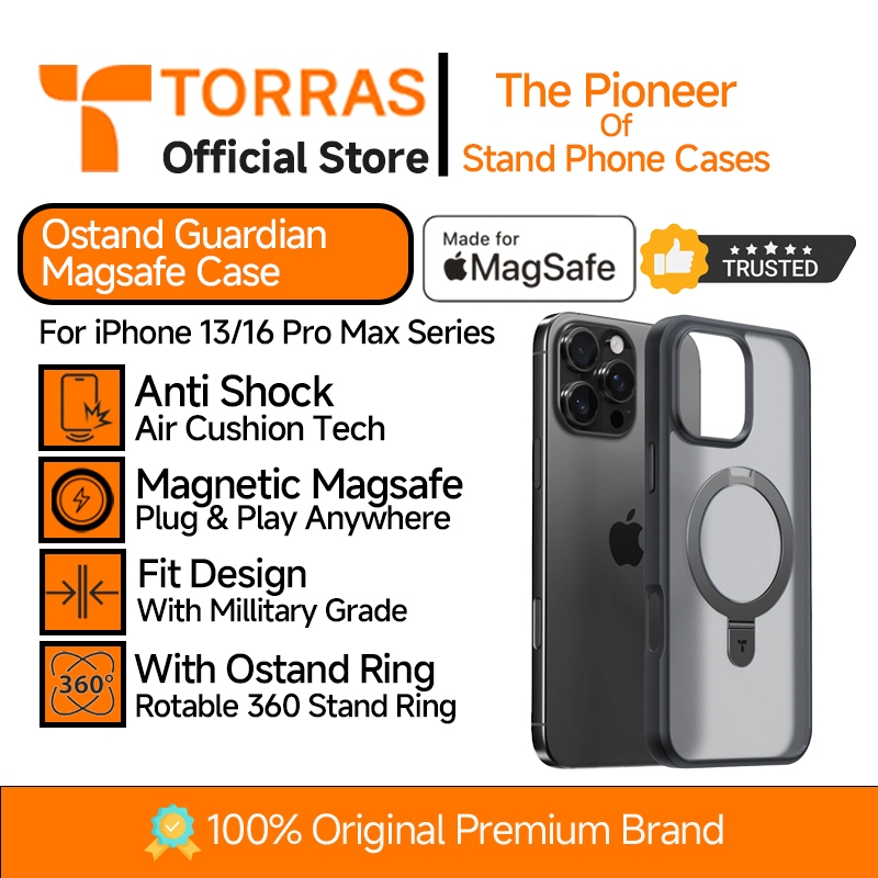 Jual TORRAS Magsafe Case iPhone 13/14/15/16 Pro Max With Magnetic Kick ...