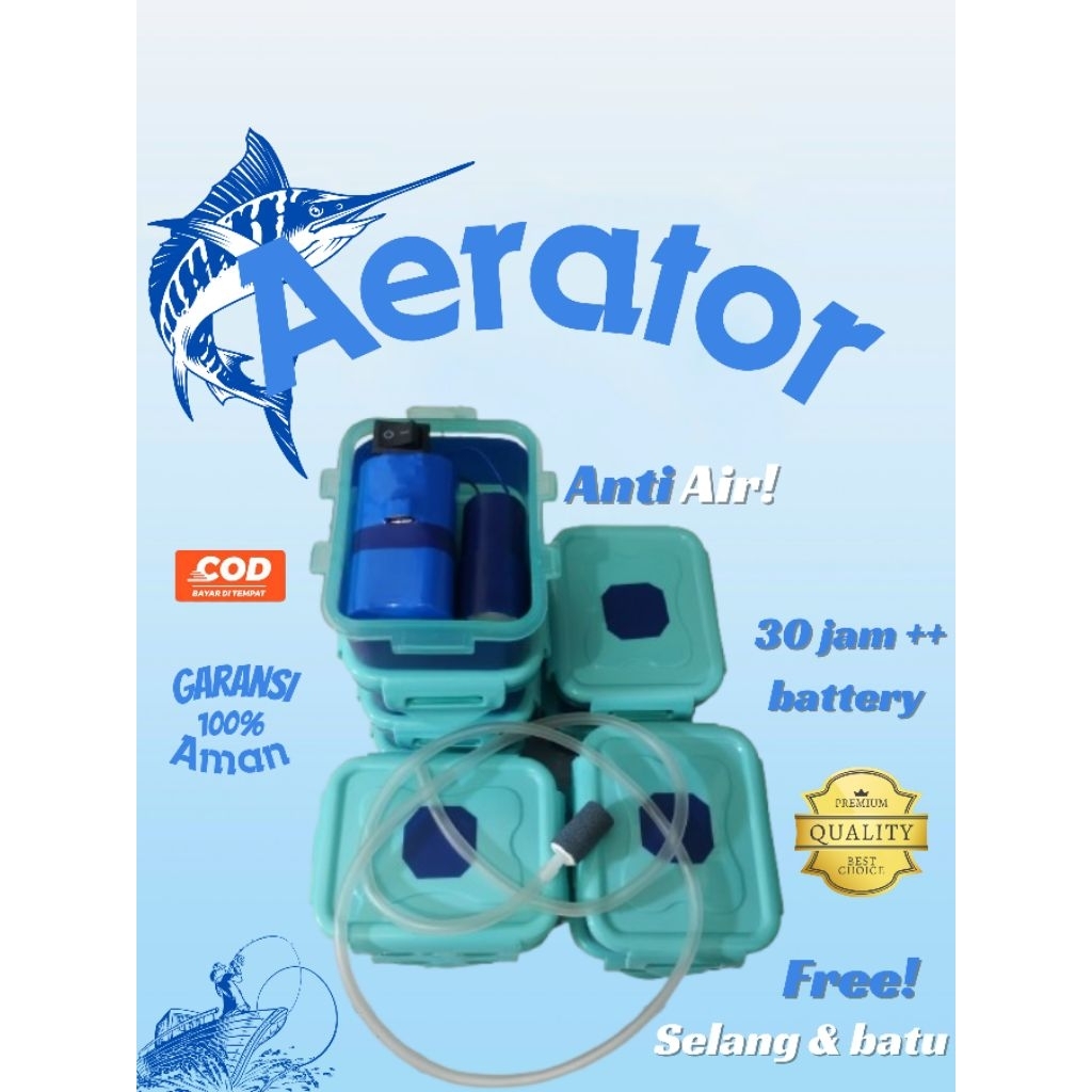 Jual Aerator Charger Box Udang Hidup Tahan Hingga 30 jam | Shopee Indonesia