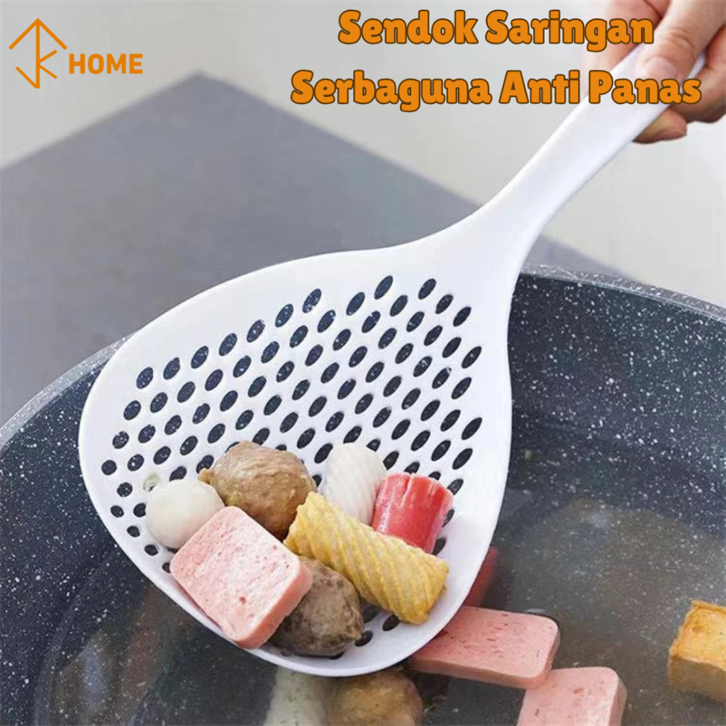 Jual Sendok Saringan Lauk Mie Anti Panas / Saringan Serbaguna / Sendok ...