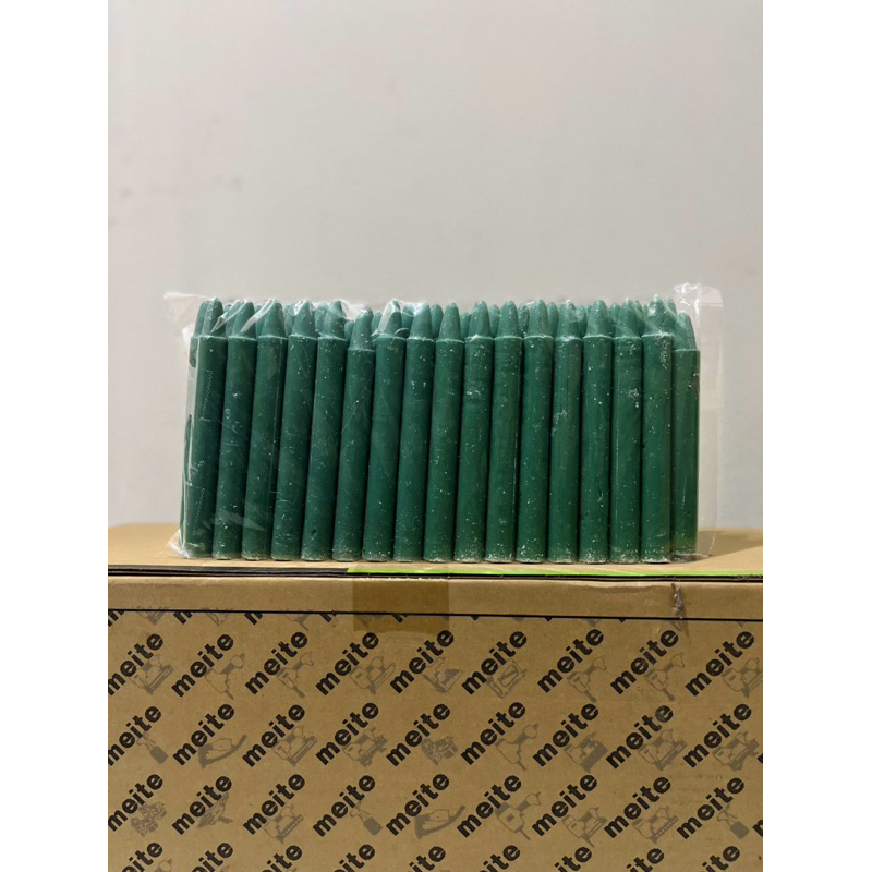 Jual Lilin HIJAU Warna Merah Kuning Hitam Biru Orange Isi 50 Pcs ...