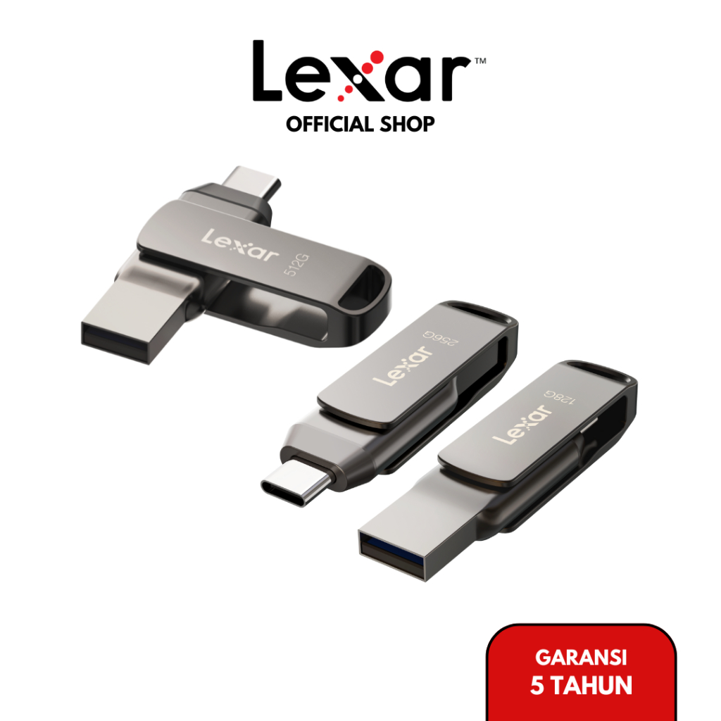 Jual Lexar JumpDrive Dual Drive D400 32GB / 64GB / 128GB / 256GB Flashdisk OTG USB Type C 3.2 ...