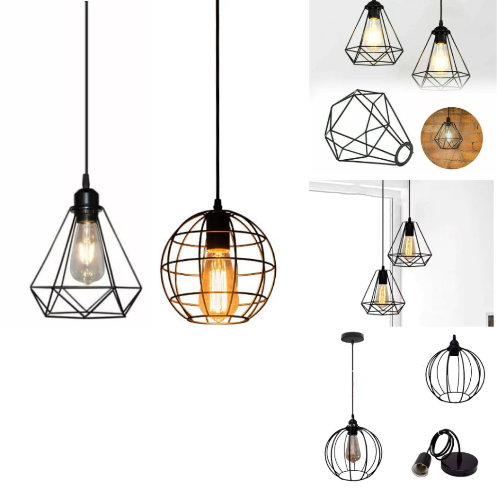 Jual Lampu Gantung 1 Set Diamond Modern Lampu Hias Minimalis | Shopee ...