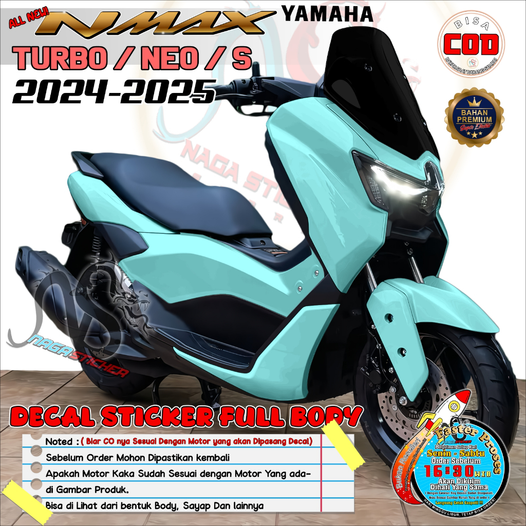 Jual Decal Sticker Full Body YAMAHA NMAX TURBO NMAX NEO Motif Polos ...