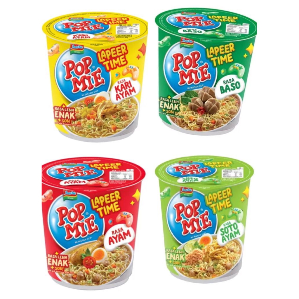 Jual POP MIE SOTO BAKSO KARI AYAM LAPEER TIME | Shopee Indonesia