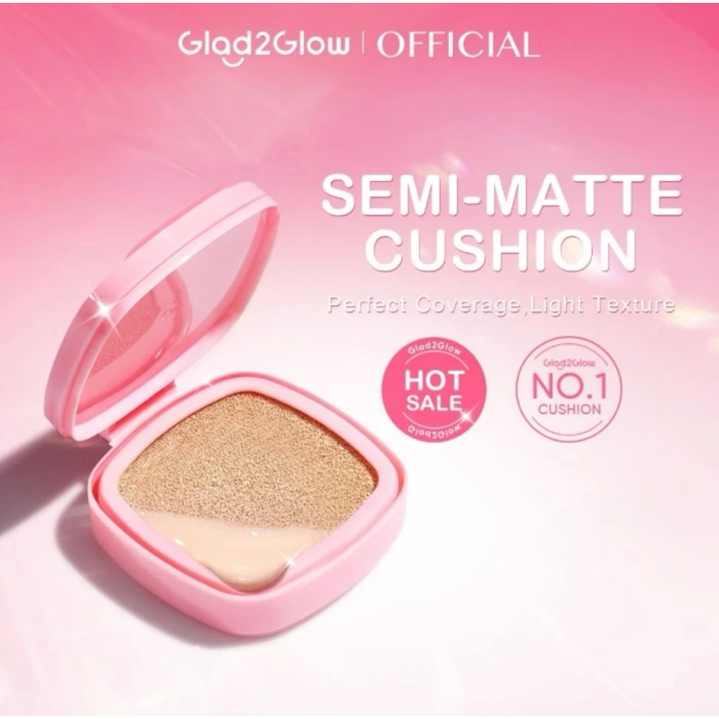 Jual Glad2Glow refill Perfect cover cushion Setting dengan kandungan ...