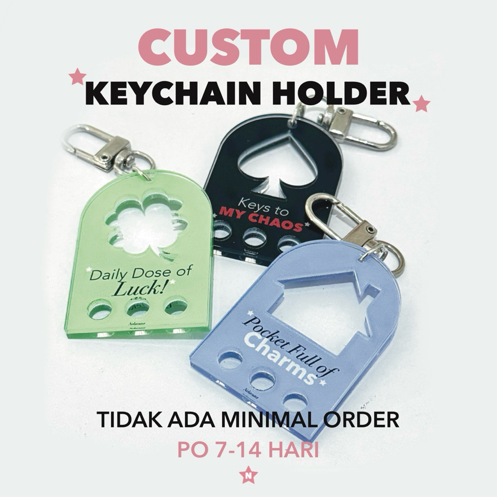 Jual CUSTOM KEYCHAIN HOLDER — KEYRING GANTUNGAN KUNCI ACRYLIC AKRILIK ...