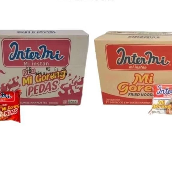 Jual [Jatim] 1 Dus isi 40 Bungkus INTERMIE GORENG X INTERMIE GORENG ...