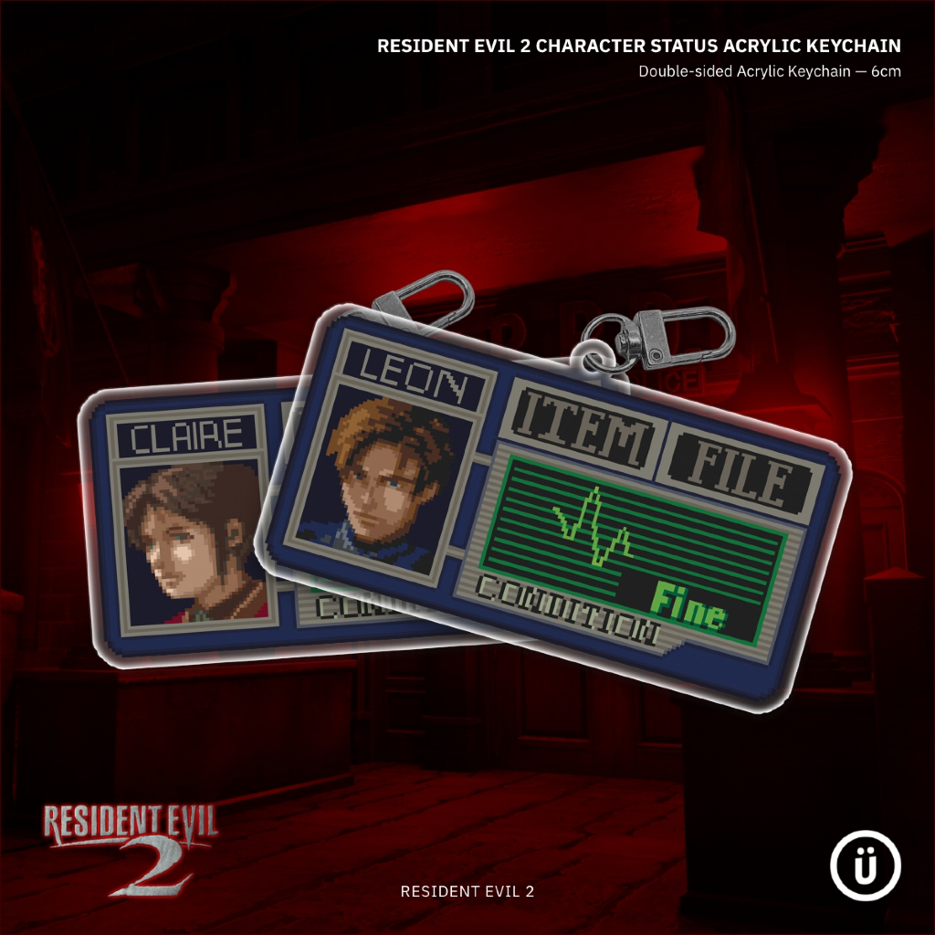 Jual Resident Evil 2 - Character Portraits Status Acrylic Keychain ...