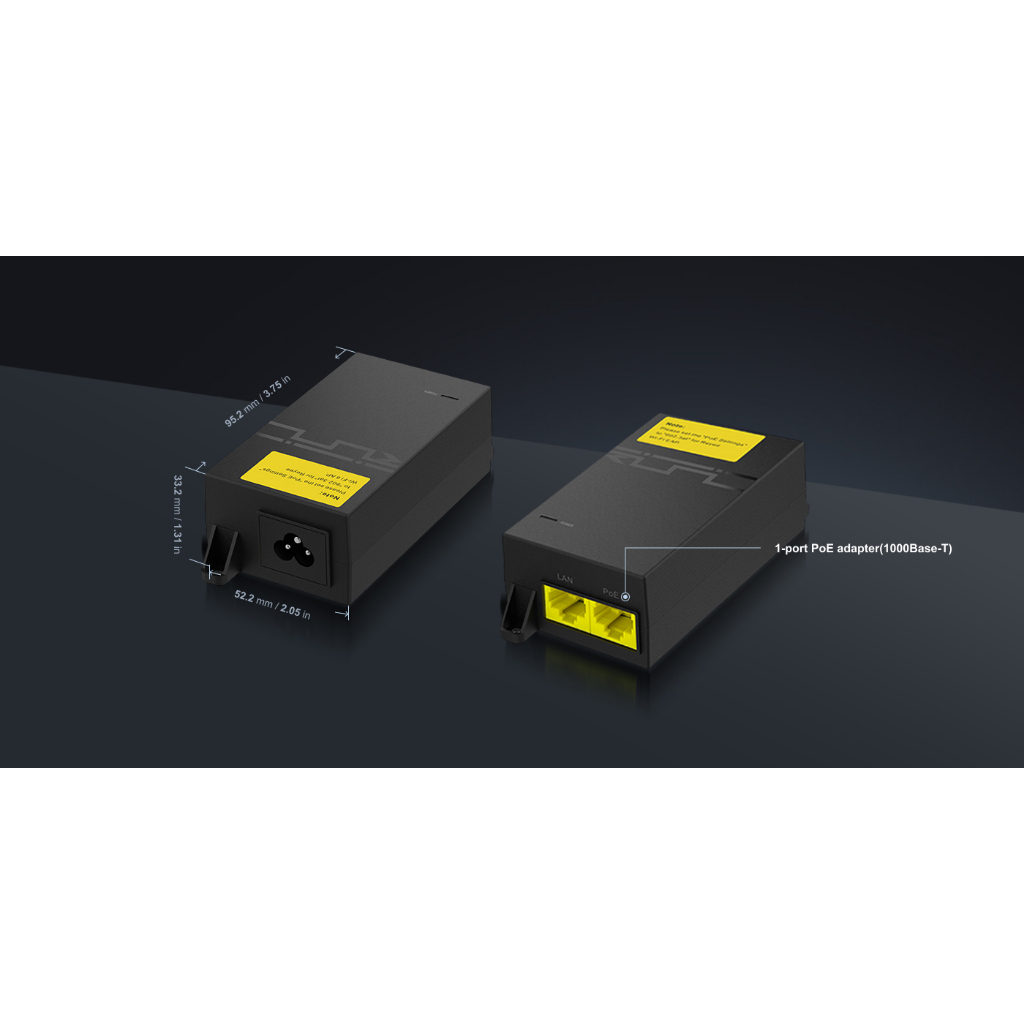 Jual Ruijie Reyee RG-POE-AF15 PoE Injector 1-Port (1000Base-T, 52 V, 15 ...