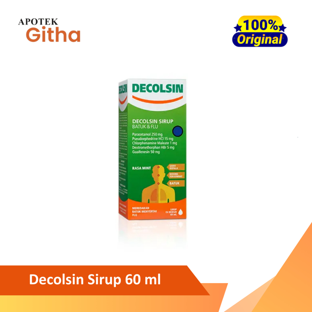 Jual Decolsin Sirup 60 ml - Batuk dan Pilek | Shopee Indonesia