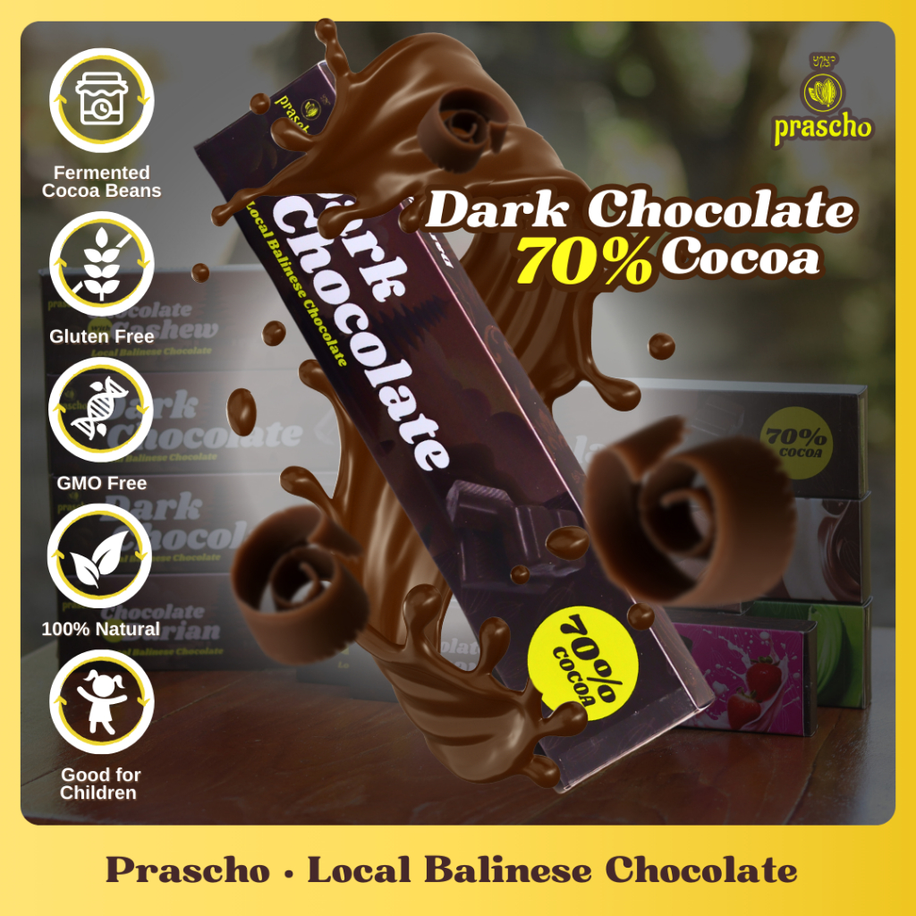 Jual Prascho - Dark Chocolate 70% Original Smooth Cokelat Bebas Gula ...