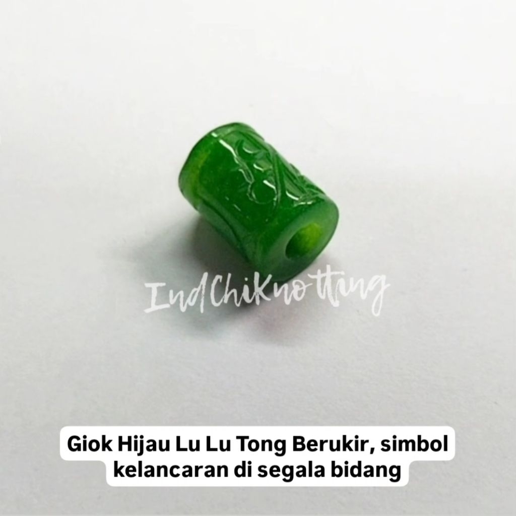 Jual Liontin Giok Lucky Barrel Lu Lu Tong Berukir Simbol Kelancaran ...