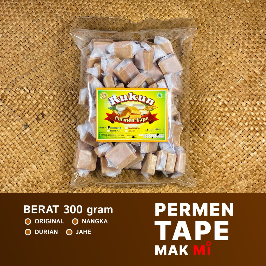 Jual Permen Tape Rasa Original Kemasan 300gram Sukun | Shopee Indonesia