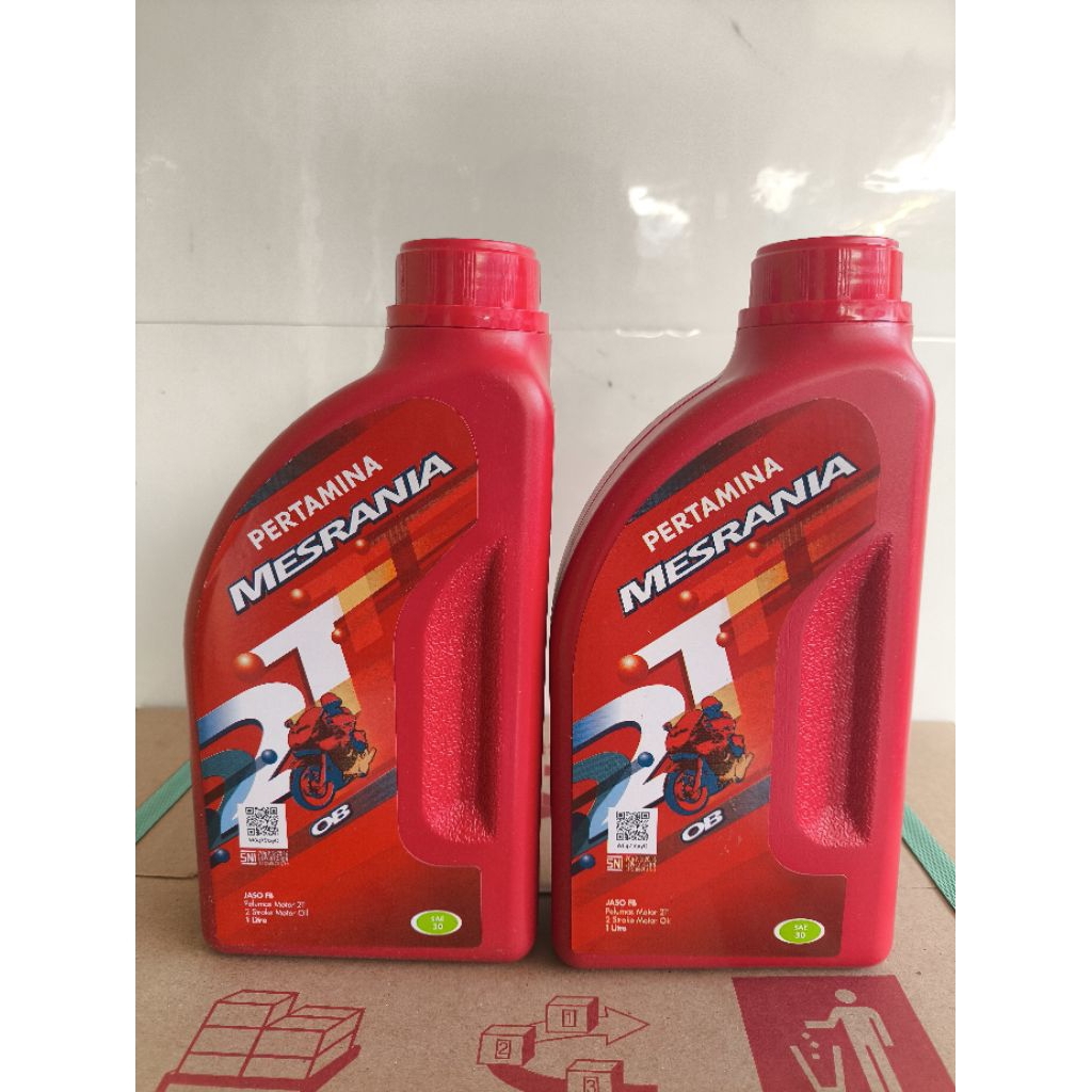 Jual OLI MESRANIA 2T OB 1 LITER PERDUST ISI 20 BOTOL | Shopee Indonesia