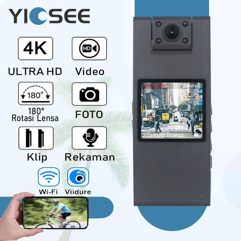 Jual Yicsee Wifi action camera 4k Kamera Motor VLog Cam 360 Kamera ...