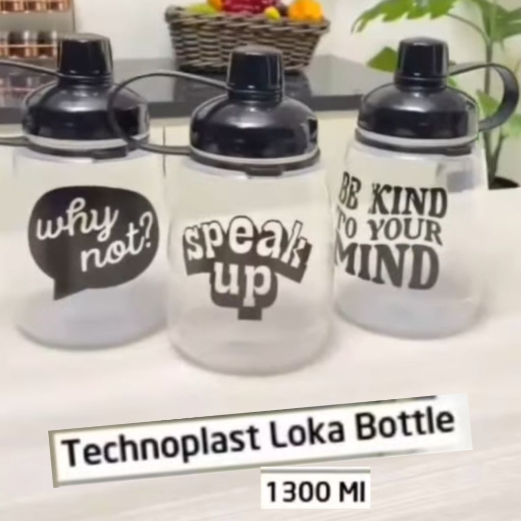 Jual TECHNOPLAST Loka Sport Bottle 1300ml Botol Air Loka Jumbo 1,3 Liter Botol Minum Plastik ...