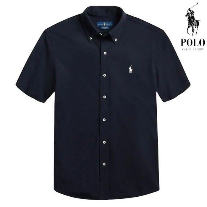 Jual Kemeja Polos Pria Lengan Pendek Slim Fit,Bahan 100% Katun,Kemeja ...
