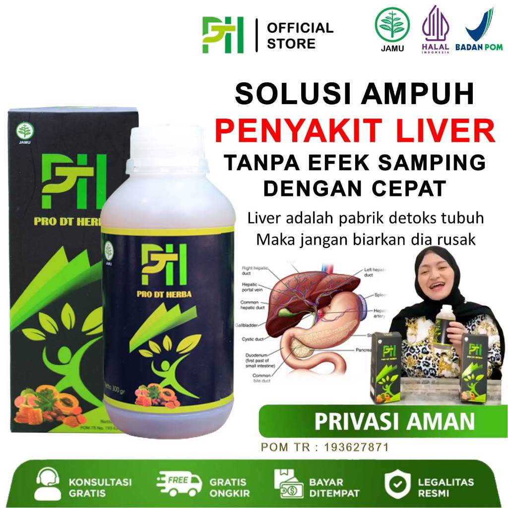 Jual Pro Dt Herba obat hepatitis liver hati sirosis perut bengkak ...