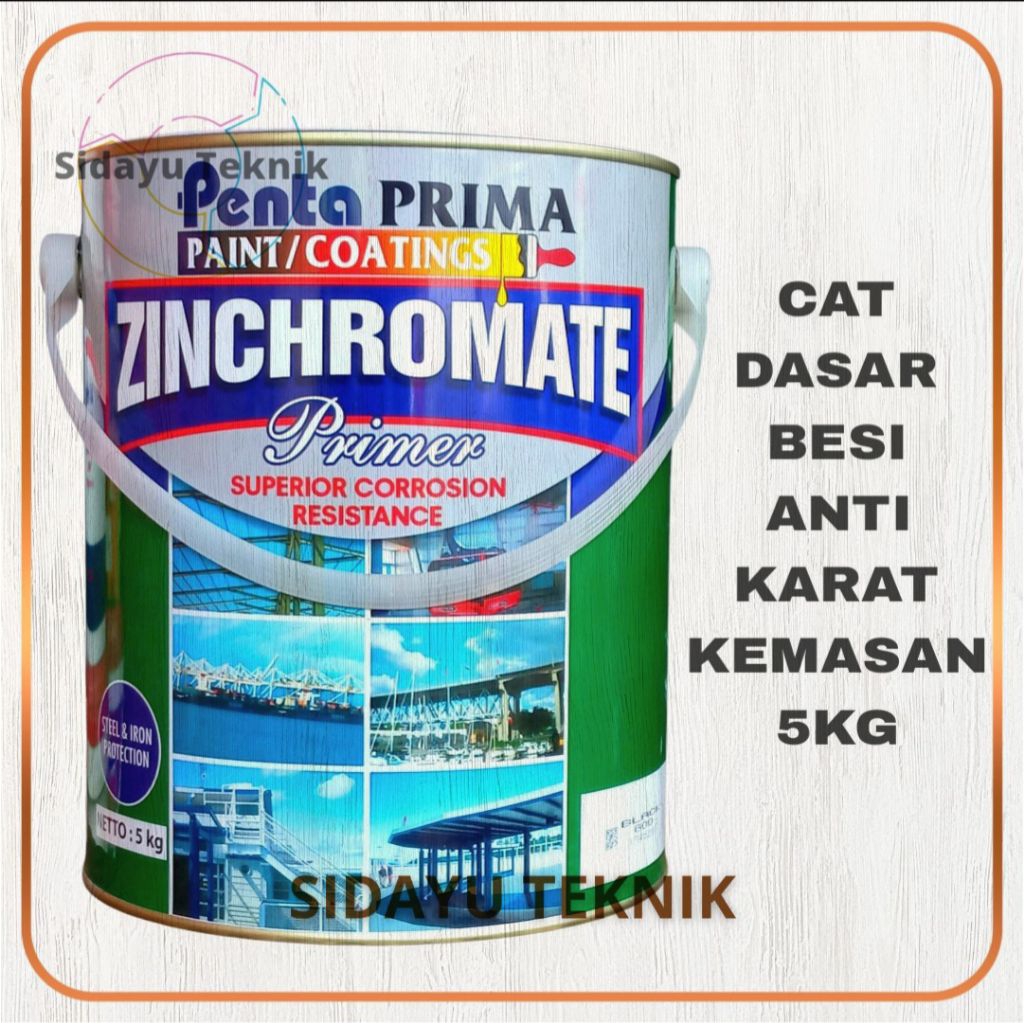 Jual Cat Dasar Primer Penta Zinchromate Anti Karat 5KG | Shopee Indonesia