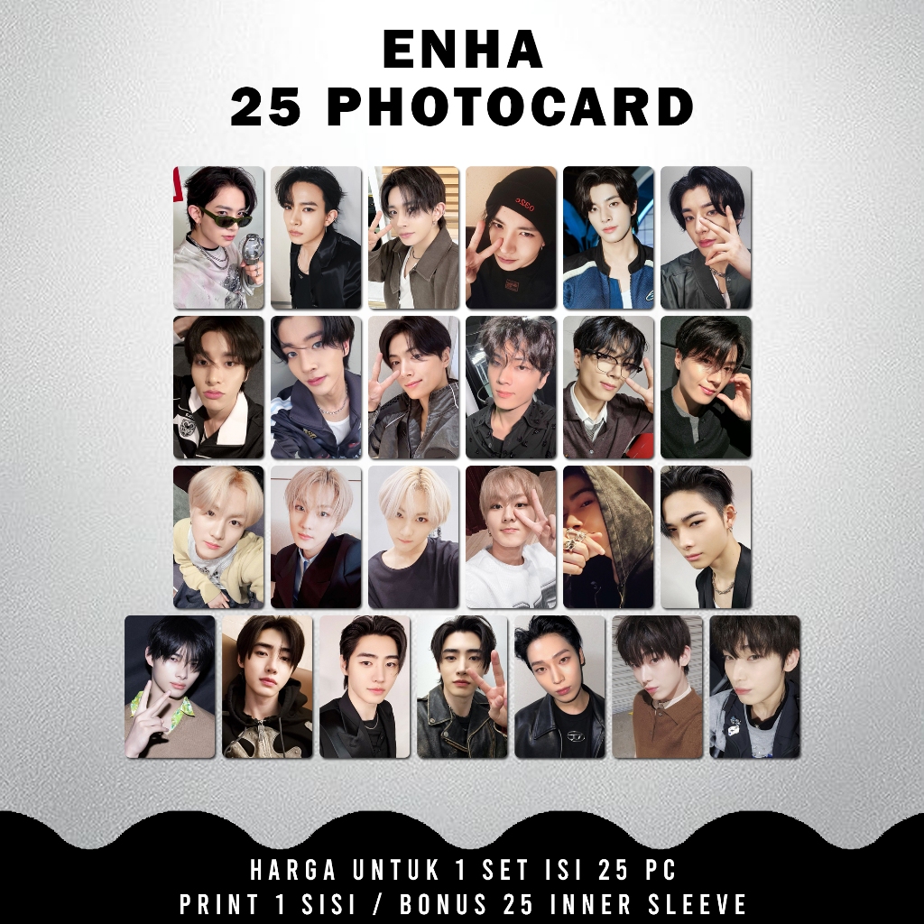 Jual 25 PHOTOCARD ENHA SELCA UNOFFICIAL SET | Shopee Indonesia