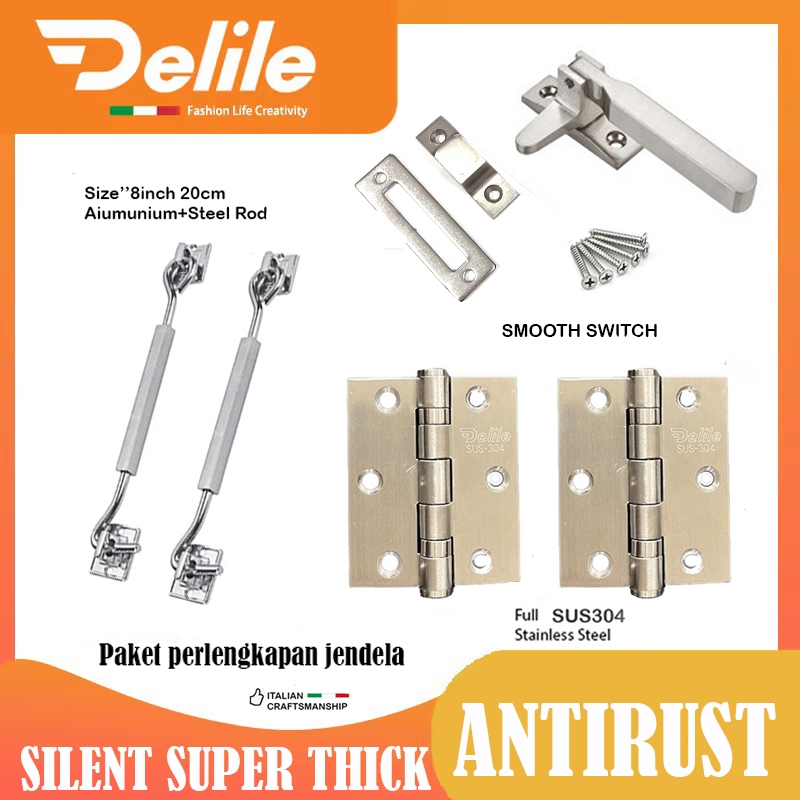 Jual Paket Komplit Jendela Rumah - Rambuncis 3580+ Hak Angin + Engsel 3 ...