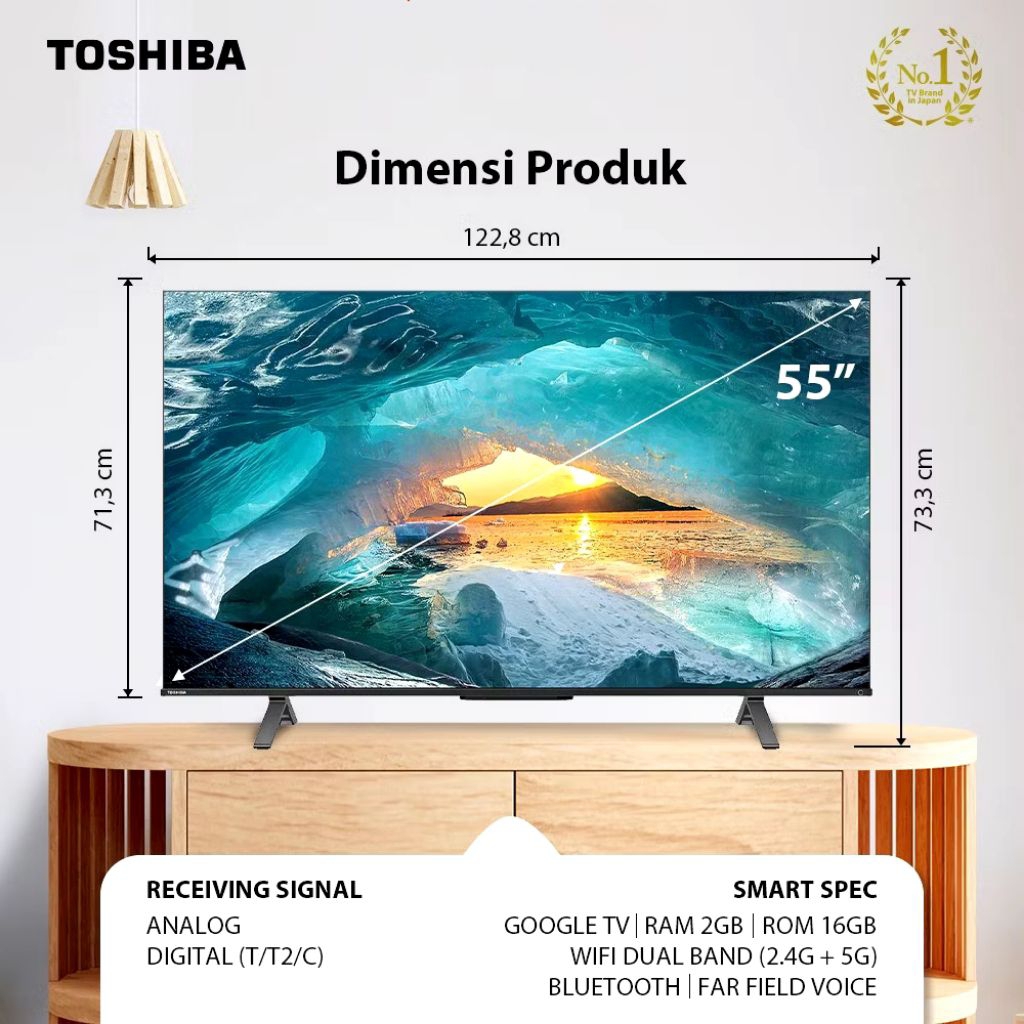 Jual TOSHIBA Google TV 55" inch 4K UHD Quantum Dot QLED FALD Dolby Vision 55M550MP | Shopee ...