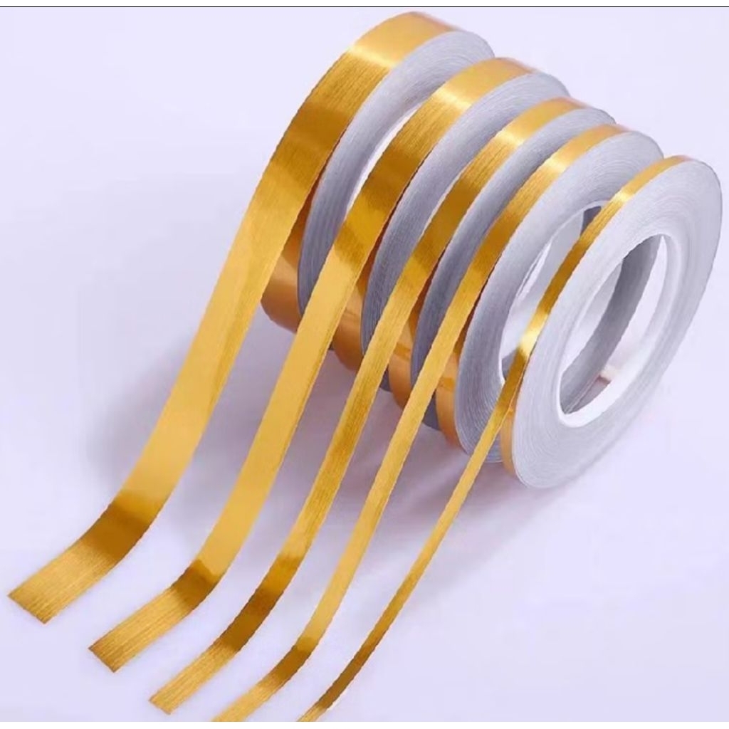 Jual Stiker List Gold (panjang 50 M) / Strip Gold Emas / list gold ...