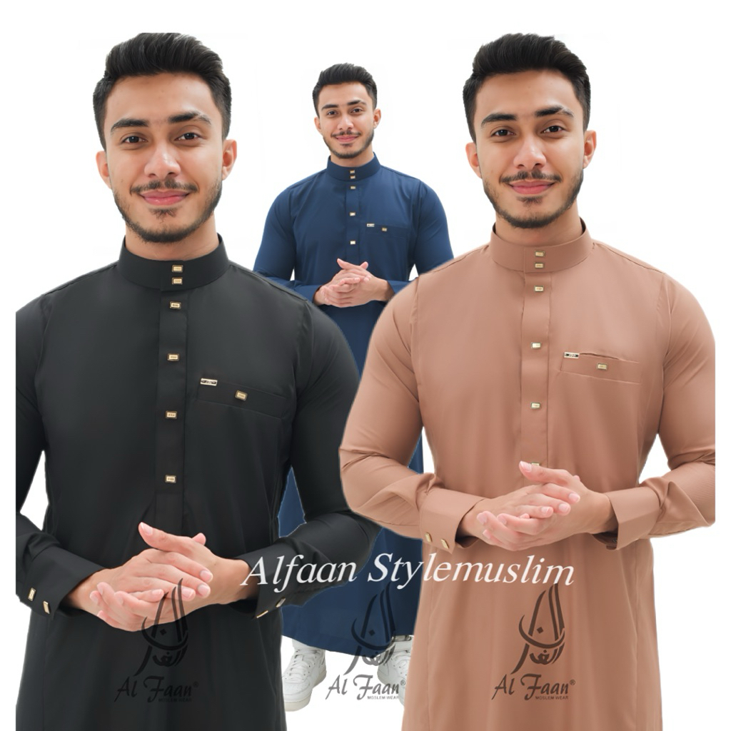 Jual Jubah Gamis Pria jubah slimfit SYMER DOF gamis jubah pria muslim ...
