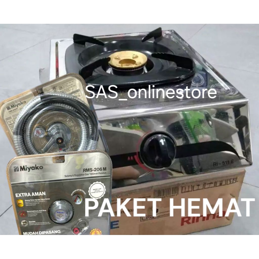 Jual Kompor Gas RINNAI RI-511E Mata Kuningan ORIGINAL/Kompor Rinnai ...