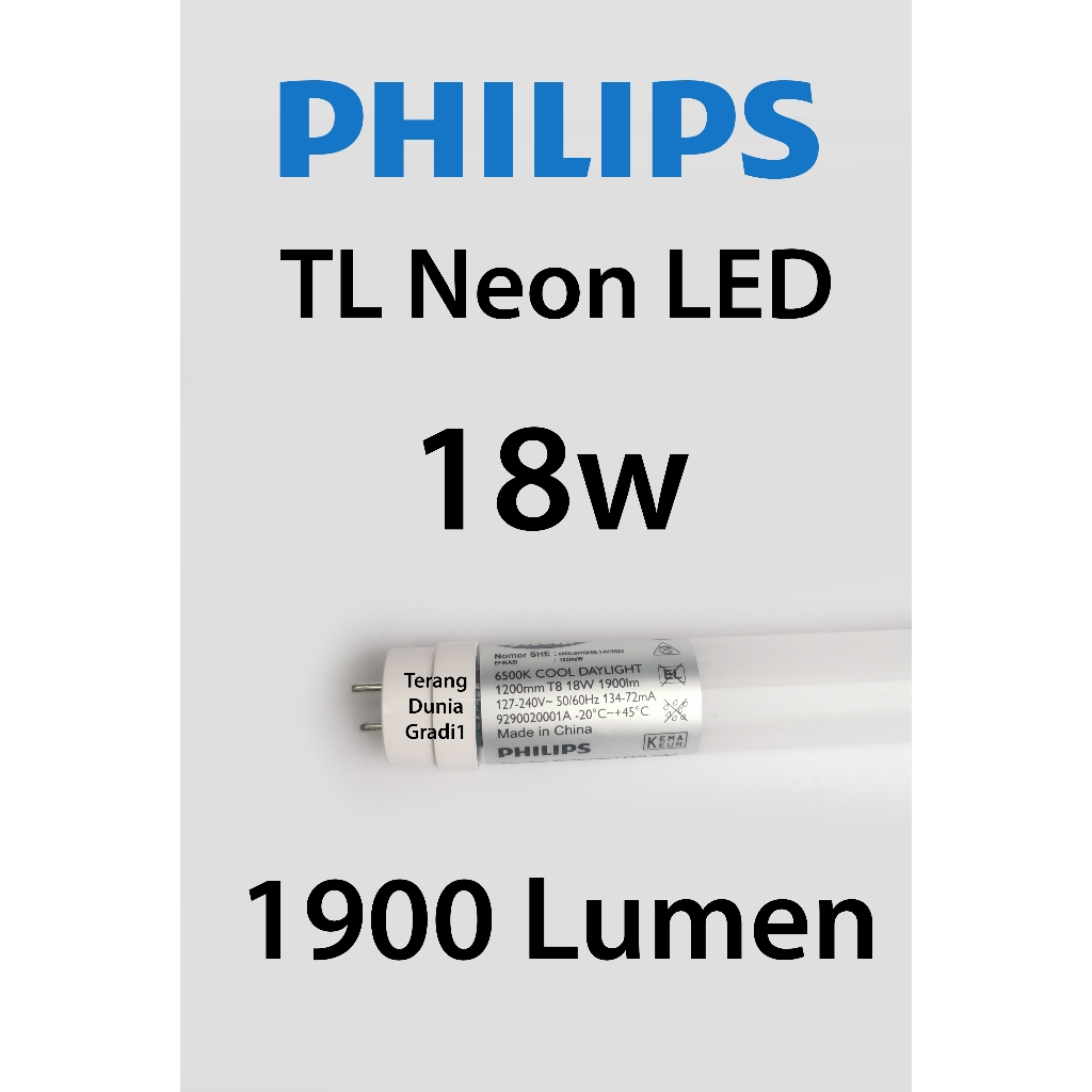 Jual Lampu TL LED 18w Philips 1900 lumen Philips NEON LED 18w 1900 ...