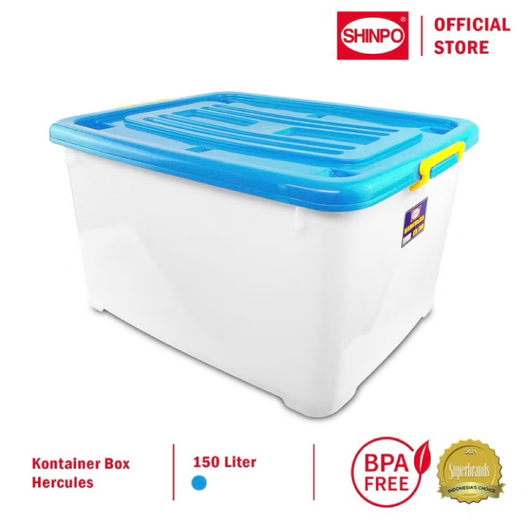 Jual HERCULES Container Box Dengan Roda Kapasitas 150 Shinpo CB 150 SIP ...
