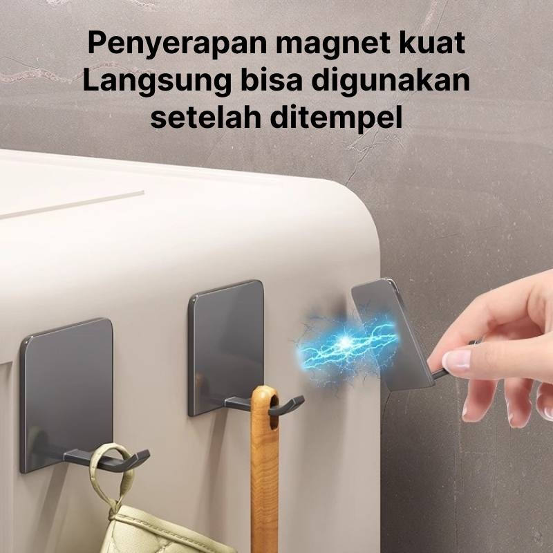 Jual Kait gantungan magnet kuat di samping kulkas dapur – pengait ...