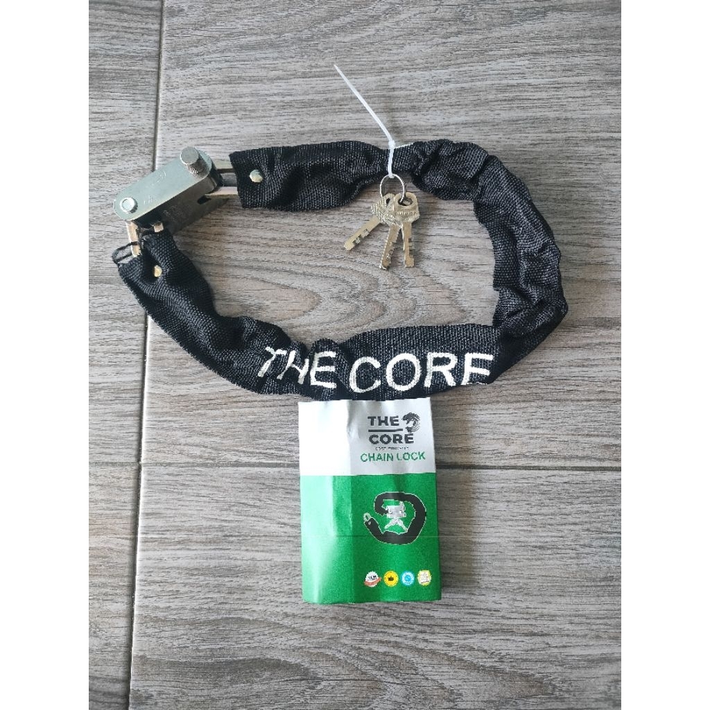 Jual THE CORE Gembok Rantai Kepala Besi 60cm Lapis Kain | Shopee Indonesia
