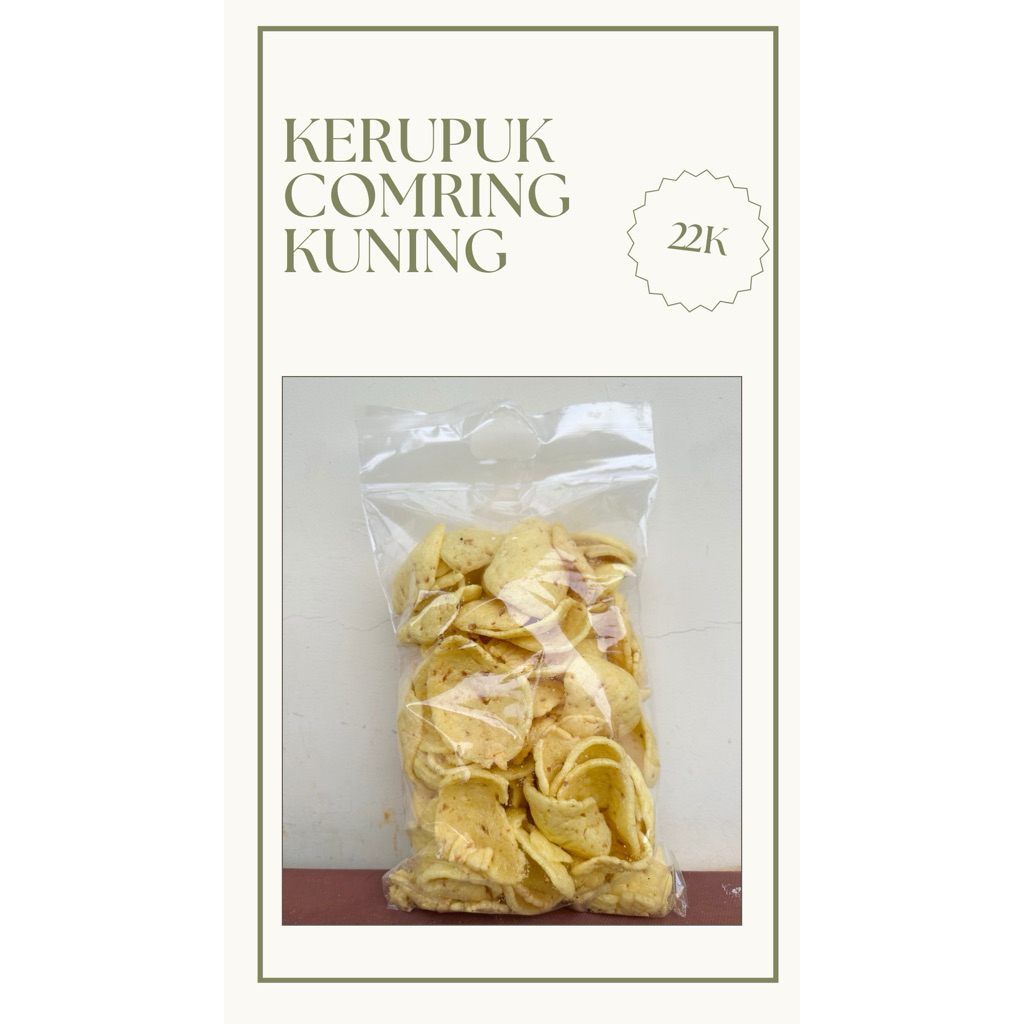 Jual Kerupuk Combring Kuning Jumbo Murah Ukuran 30x20 | Shopee Indonesia