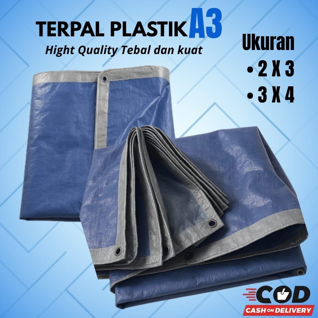 Jual Terpal Plastik A3 MURAH ukuran 2x3 3x3 3x4 Terpal Lembaran. Kuat ...