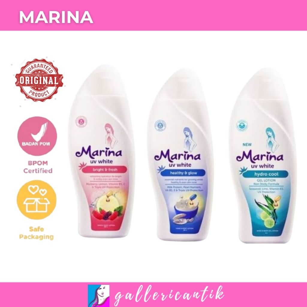 Jual Marina UV White Healthy & Glow Lotion 460ml | Shopee Indonesia