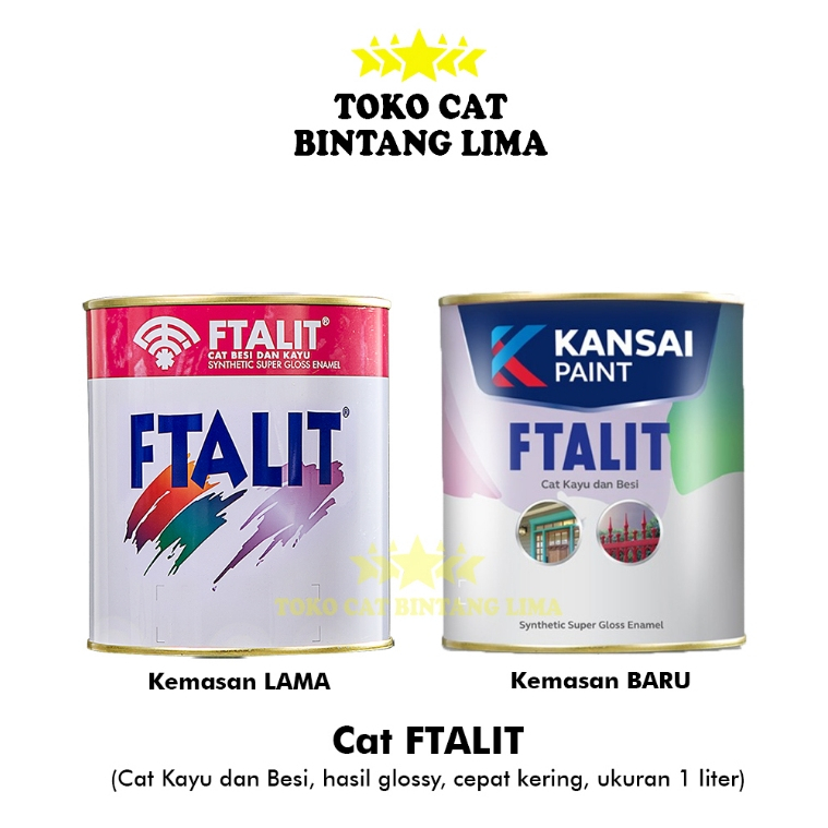 Jual Cat FTALIT 1kg - Cat minyak kayu besi / PROMO FTALIT KEMASAN LAMA ...